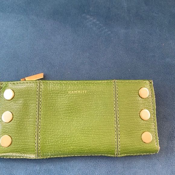 Hammitt | Bags | Hammittpalm Green Leather 1 Wallet Beautiful Color ...